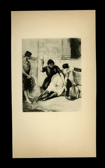 1930 Louis Maleste Illustration Heliogravure Whip Spanking Bdsm Curious 8255