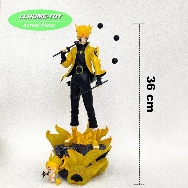 ANIME NINJA SHIPPUUDEN Uzumaki Six Paths Sage Fire battle PVC Figure ...