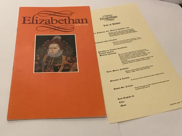 BRITISH AIRWAYS FIRST Elizabethan menu Los Angeles BA 283 F/C C 747 ...