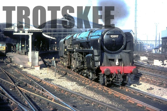 35MM SLIDE BR British Railways Steam Loco 92097 Class 9F 1965 Original ...