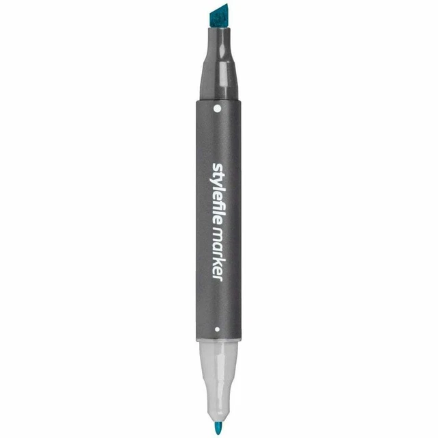 STYLEFILE MARKER - Twin-Tip Graphic Ink Maker Pen - 124 Colour Options ...