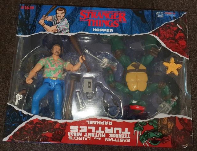 PLAYMATES STRANGER THINGS Hopper Teenage Mutant Ninja Turtles Raphael ...