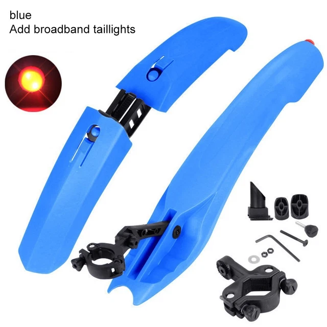LIGHTWEIGHT MUDGUARD FOR Bikes with Integrated Tail Light for Night ...