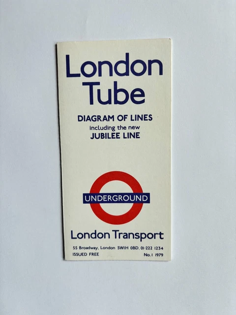 LONDON UNDERGROUND TUBE Map - No.1 1979 £10.00 - PicClick UK