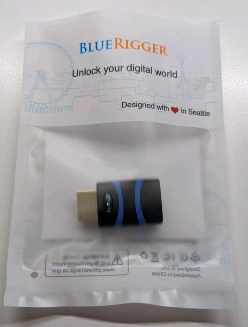 BLUERIGGER 4K HDMI CEC Less Adapter UHD ARC 1080P Ethernet - Male to ...