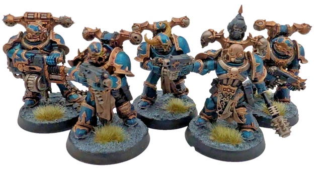 WARHAMMER 40K CHAOS Space Marines Legionaires Alpha Legion Well Painted ...