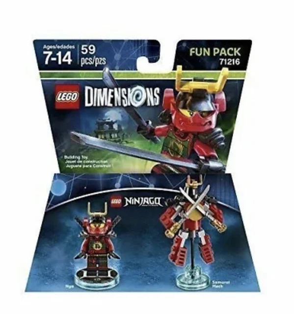 RARE! LEGO DIMENSIONS Ninjago NYA and SAMURAI MECH Fun Pack 71216 NEW £ ...