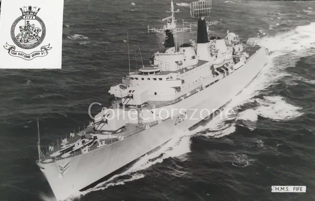 BRITISH ROYAL NAVY HMS Fife D20 County-class destroyer Photograph 5.5x3 ...