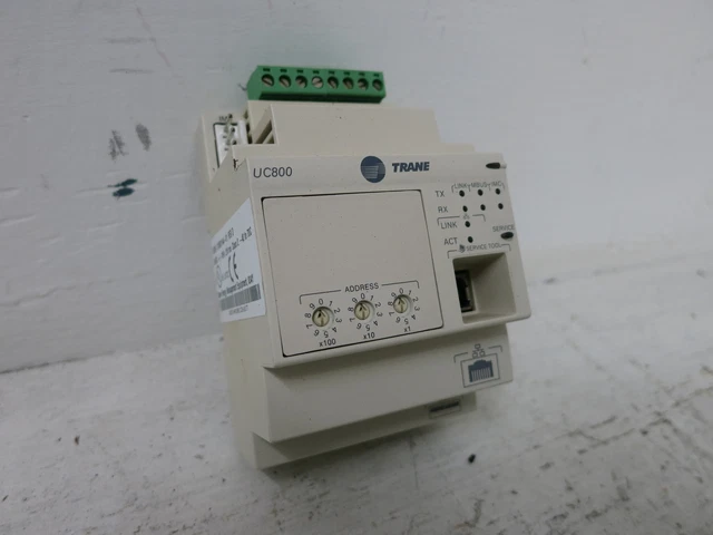 TRANE X13651144-01 REV D UC800 Tracer Chiller Controller PLC Module ...