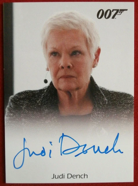 JAMES BOND - SKYFALL - DAME JUDI DENCH as M - Personally Signed ...