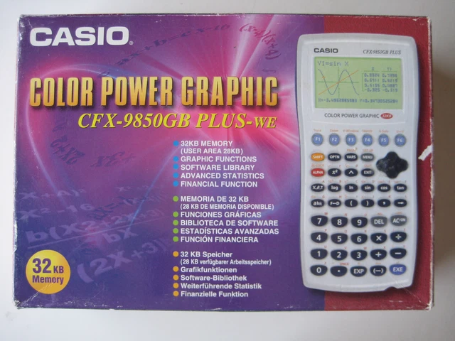 CASIO GRAPHIC CALCULATOR - CFX-9850GB Plus $18.00 - PicClick AU