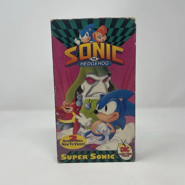 SONIC THE HEDGEHOG - Super Sonic (VHS, 1994, Dic Toon Time) Jaleel ...