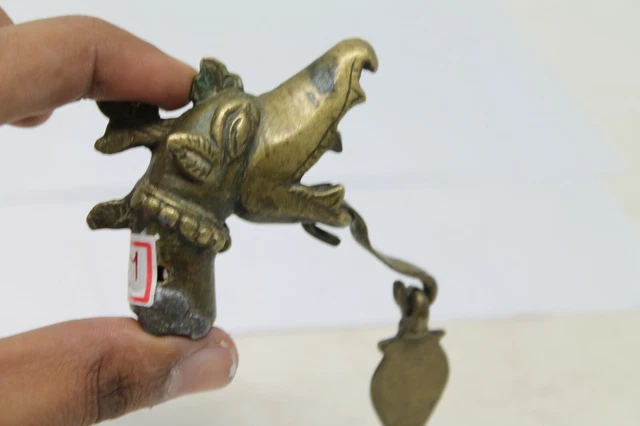 ANTIQUE OLD EXTREMELY Rare Bronze Yalli Lion Face Unique Statue ...