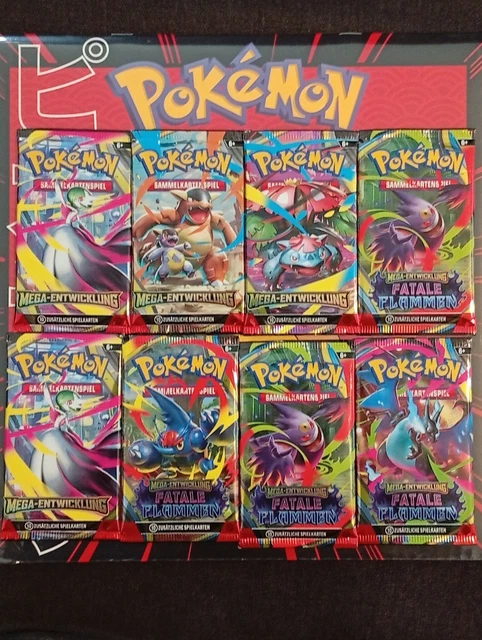 POKÉMON MEGA ENTWICKLUNG Fatale Flammen 8 Repack Booster EUR 1,00 ...
