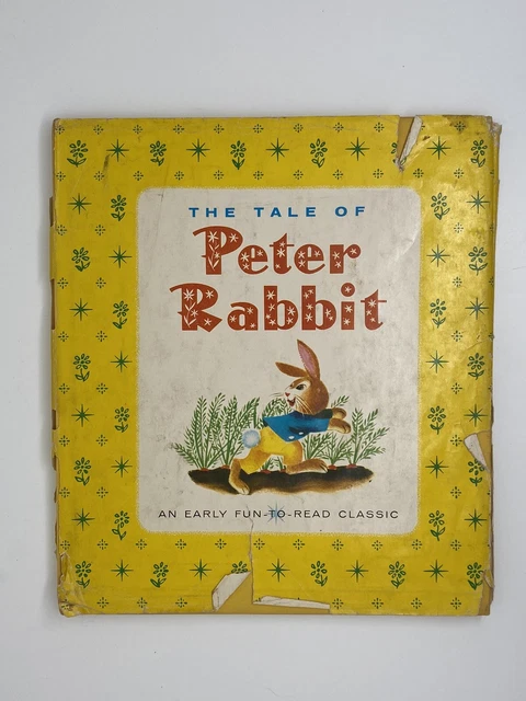 VINTAGE 1961 THE Tale of Peter Rabbit Book w/Graphic Book Cover ...