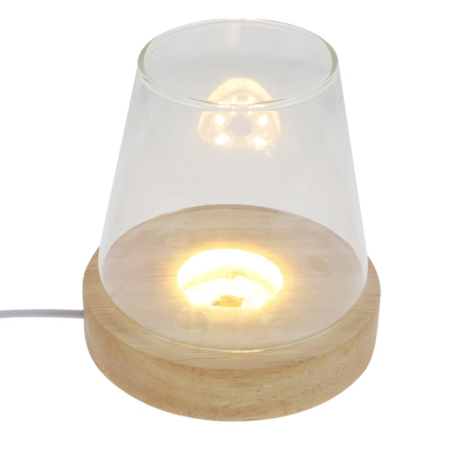 HIMALAYAN SALT GLASS Diffuser Bowl Lamp Base Reusable Miss Man £13.25 ...