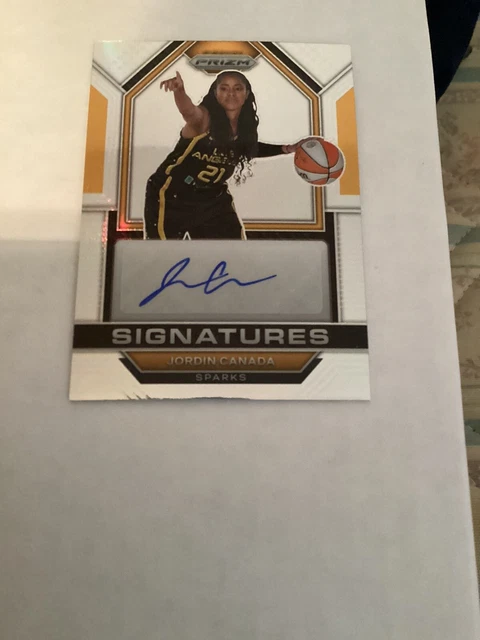 2023 PANINI PRIZM WNBA JORDIN CANADA SIGNATURES AUTOGRAPHE/SG-JCN/L. A ...