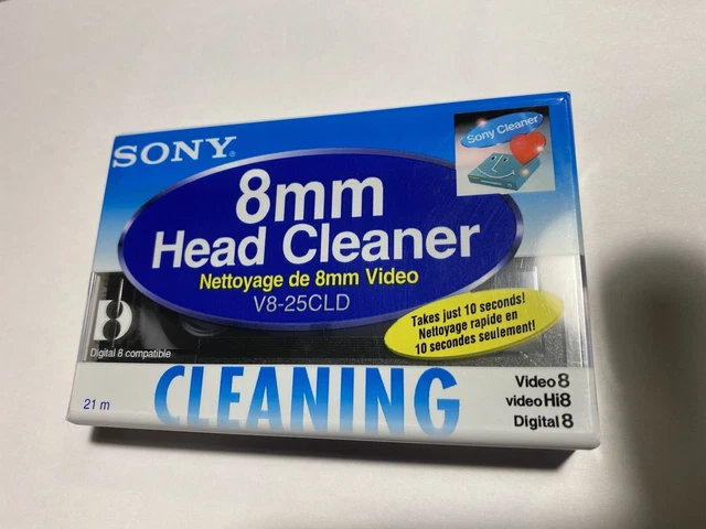 SONY HEAD CLEANER 8mm Video Kassette V8-25CLD EUR 50,00 - PicClick DE