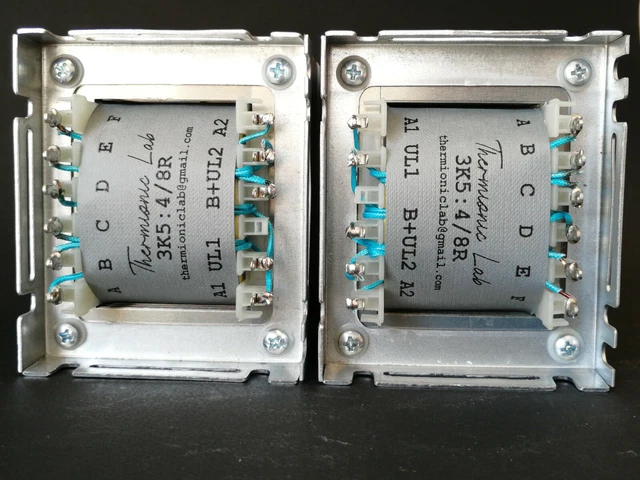 EL34 KT88 6550 Push Pull Output Transformer 60 W (paire) 3K5:4/8Ohm EUR 455,37 - PicClick FR