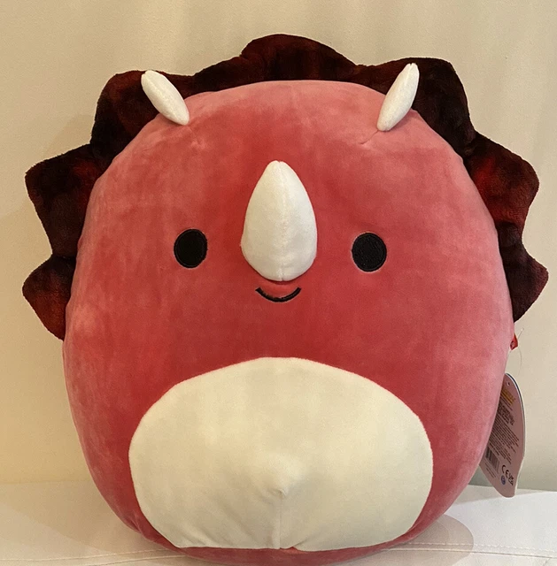 LARGE DINOSAUR SOFT Toy Triceratops Squishmallow Dinosaur Red Tristan ...