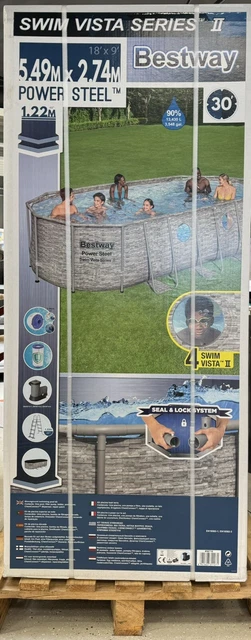 BESTWAY POWER STEEL Swim Vista Series Frame Pool Komplett-Set mit... EUR 499,00 - PicClick DE