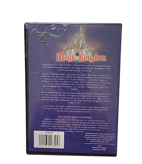 DVD MAGIC KINGDOM Walt Disney World nouveau sceau EUR 7,85 - PicClick FR