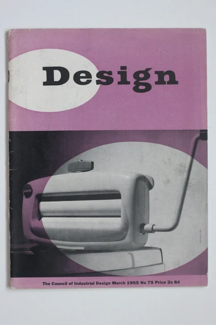 RARE ORIGINAL 1950S DESIGN Magazine Mid Century Modern Race Wagenfeld ...
