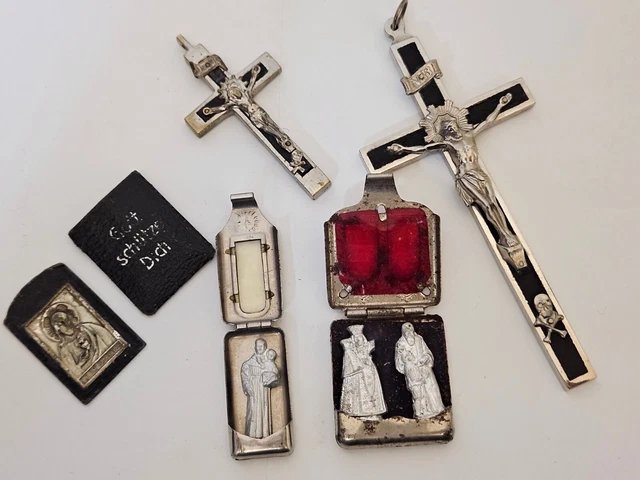 WW2 WWII GERMAN Army Wehrmacht pocket shrine Icons for soldiers Cross ...