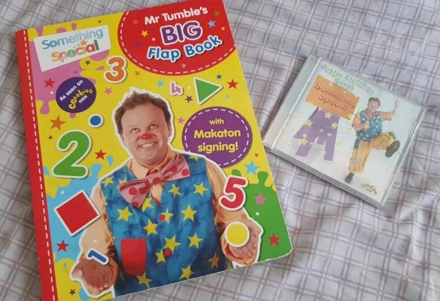CBEEBIES SOMETHING SPECIAL Mr Tumble’s Big Flap Board Book & Mr Tumble ...