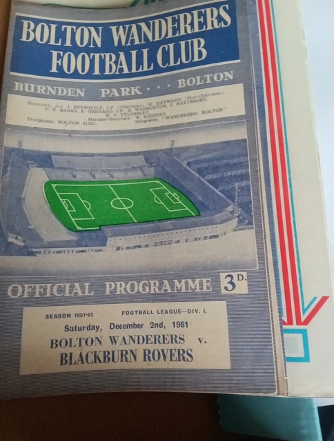 6 BOLTON WANDERERS Football Programmes 1961 To 1986 £3.31 - PicClick UK