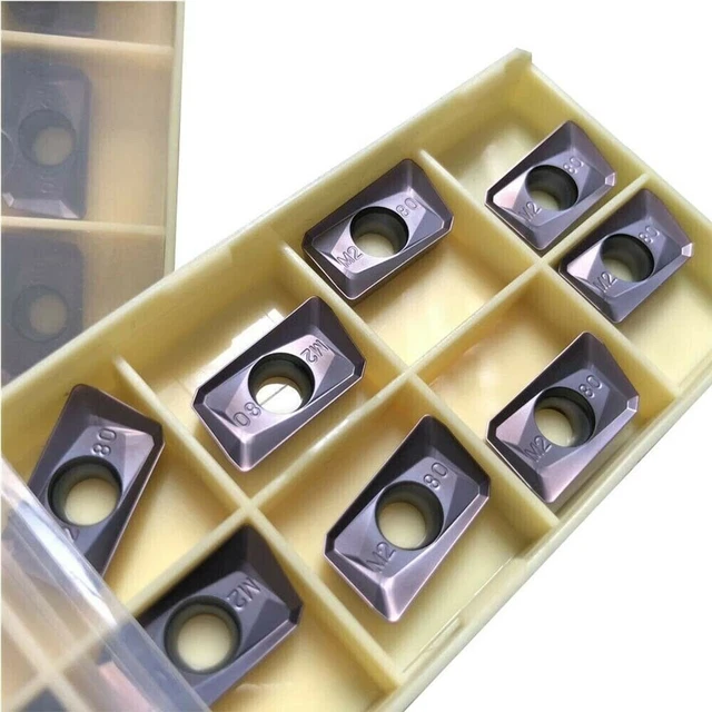 INSERTS EN CARBURE de pr??cision pour fraisage en acier inoxydable 10 pi??ces AP EUR 22,94 ...