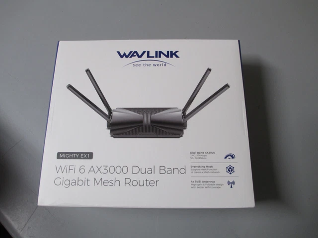 WI-FI 6 AX3000 Dual Band Mesh Router 802.11ax Wireless Gigabit Router ...