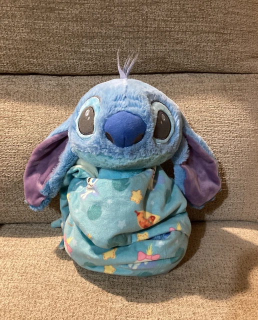 DISNEY STITCH LILO & Stitch Baby Plush Blanket Pouch Swaddle Soft Toy £ ...