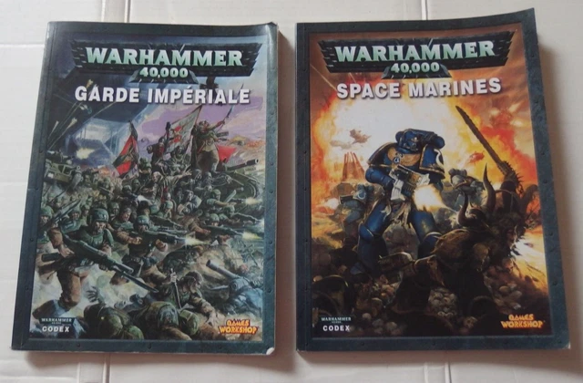 JEUX DE ROLE WARHAMMER 40 K lot de 2 codex JEUX DE ROLE WARHAMMER 40 K lot de 2 codex