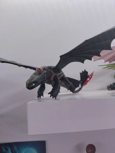 HTTYD TOOTHLESS NIGHT Fury Rare 2016 Figure Dreamworks How To Train ...