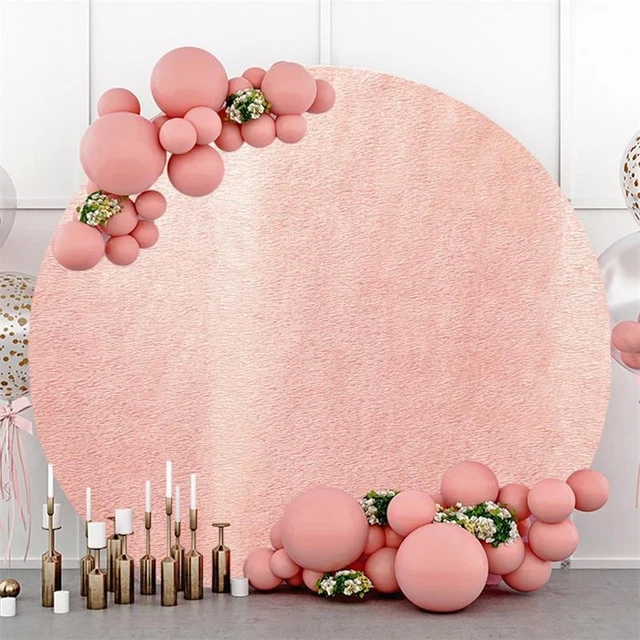 PINK TEXTURE BIRTHDAY Party Circle Backdrop For Girl $37.90 - PicClick AU