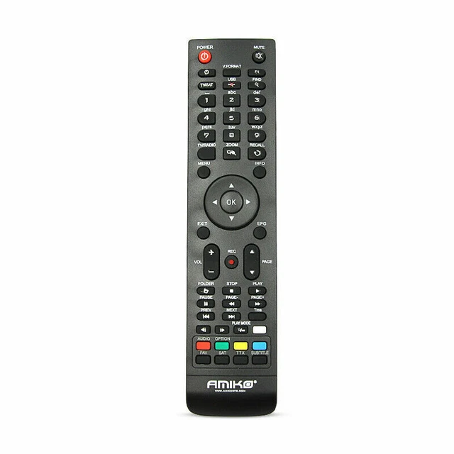 AMIKO REMOTE CONTROL fit HD8360 HD8840 STHD-8820 HD8200 HD8300 Series ...