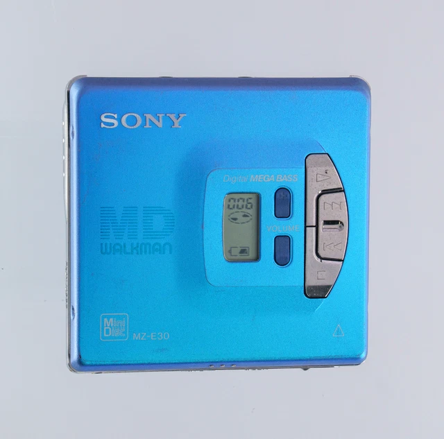 SONY MZ-E30 CLASSIC Blue Portable Minidisc MD Player [045] [DEMO VIDEO ...