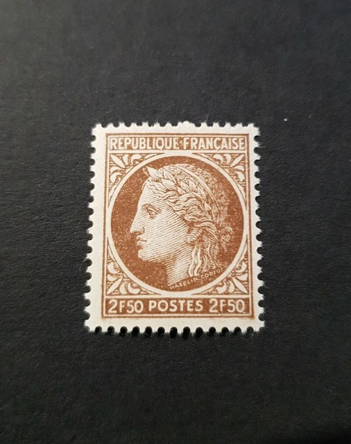 FRANCE TIMBRE TYPE Cérès De Mazelin N°681 Neuf ** Luxe Mnh 1945 EUR 1 ...