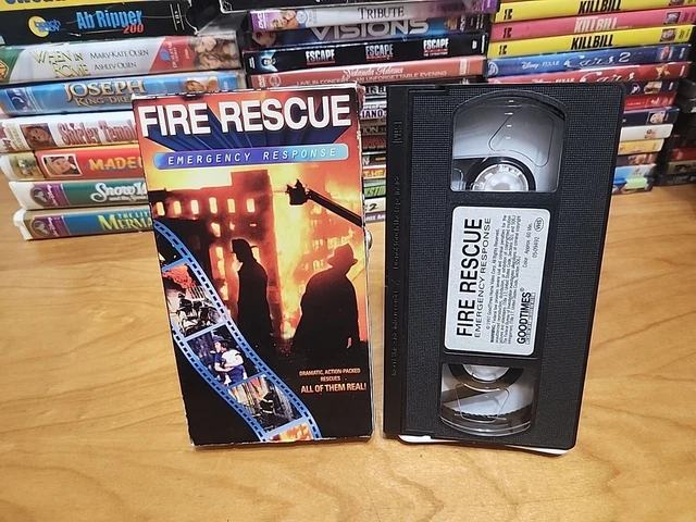 FIRE RESCUE EMERGENCY Response (VHS) VCR Video Tape Movie Real ...
