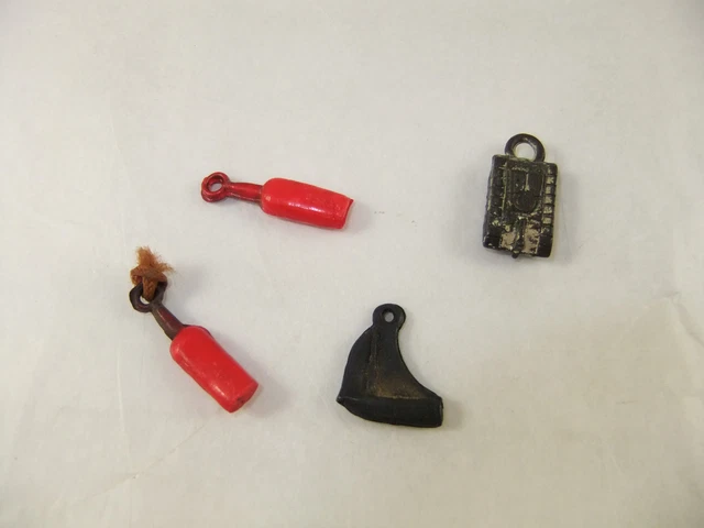 METAL CRACKER JACK Premium Prizes Tank WWI Bottles Sailboat Charms Boat ...