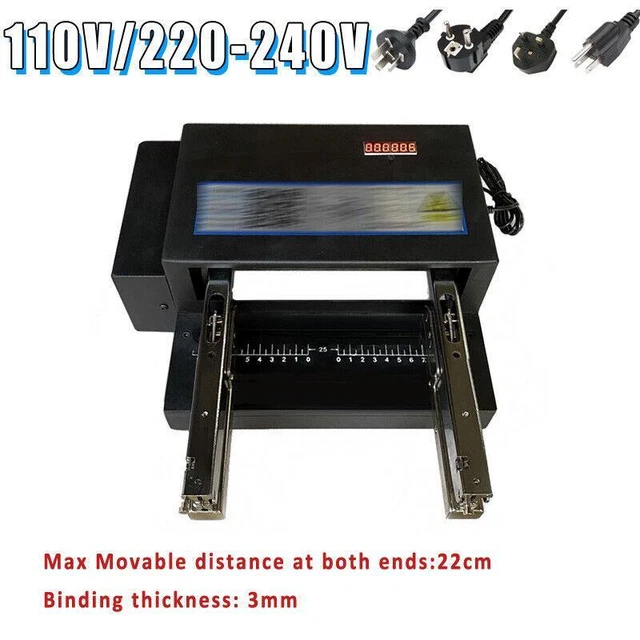 ELECTRIC AUTOMATIC MULTI-HEAD Card Binding Machine Binder Double Head ...