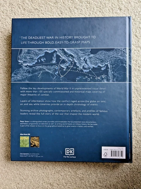 WORLD WAR II Map by Map by DK Dorling Kindersley Peter Snow £17.50 ...