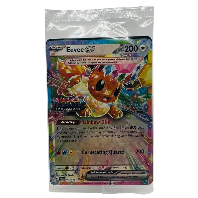 POKÉMON EEVEE EX Stamped 075/131 Prismatic Evolutions Surprise Box ...