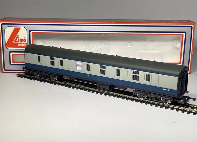 LIMA 305343 BR Mk1 Full Brake /Parcels Coach in Blue & Grey VNMIB - OO ...