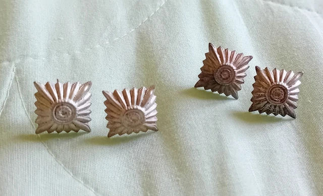 ORIGINAL WW2 GERMAN Rank Pips Large Size, 2 Matching Pairs £16.13 ...