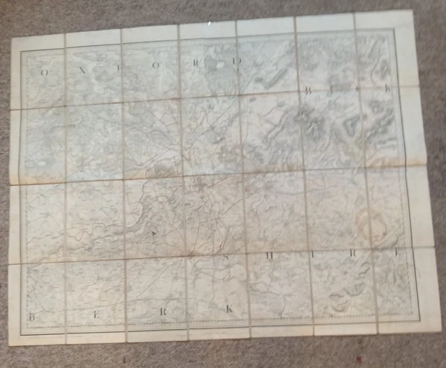 MAP OF OXFORD & Surrounding Counties - Tower Of London 1830 ...