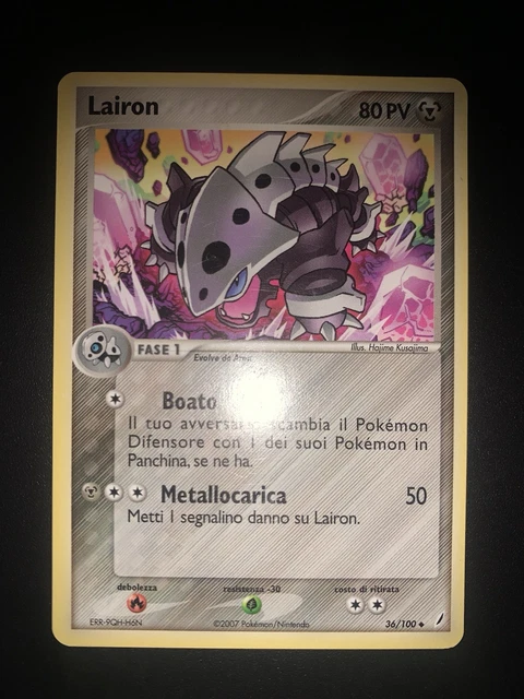 POKEMON CARD LAIRON Ita 36/100 Italian Ex Guardiani Dei Cristalli £3.04 ...