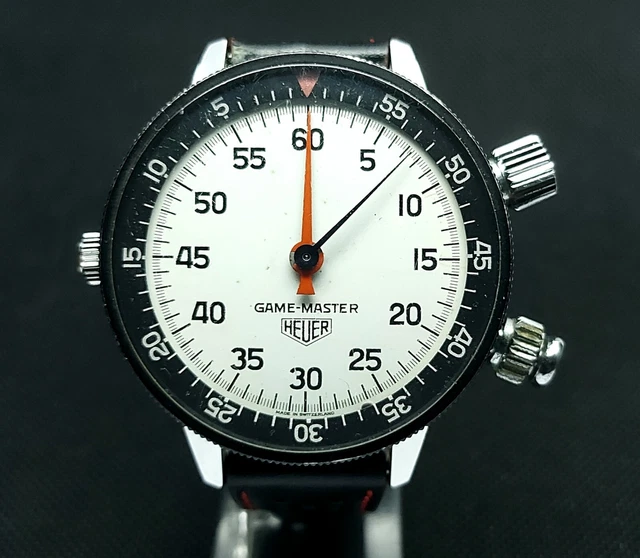 HEUER GAME-MASTER REF.1000 timer stopwatch cal.7710 vintage Chronograph ...