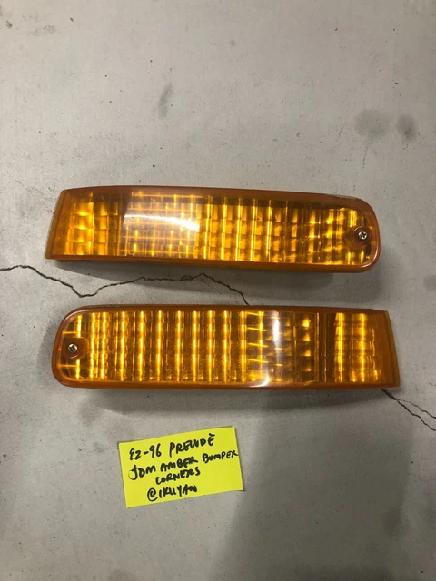 92-96 HONDA PRELUDE BB1 BB4 JDM Front Turn signal Light Amber Bumper ...